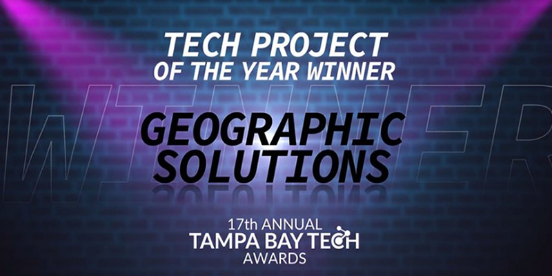 Newsroom | Geographic Solutions Awarded 2020 Tech Project Of The
