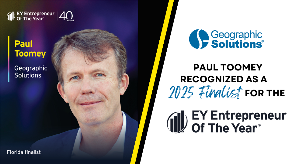 Newsroom | Geographic Solutions’ Paul Toomey Named Finalist for